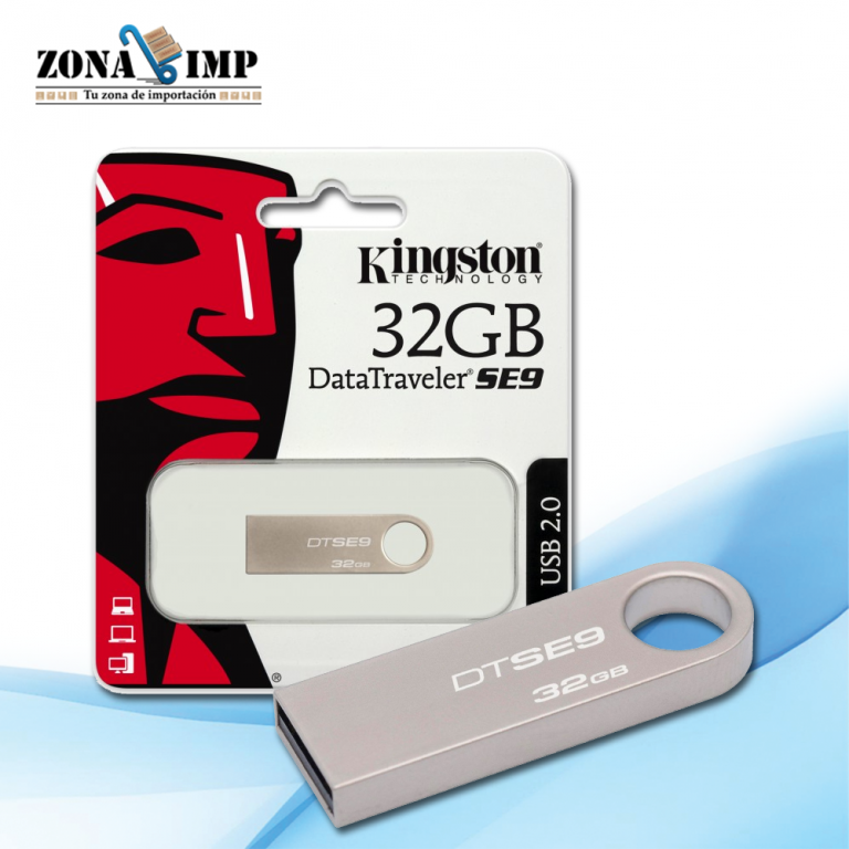 Flash Memory 32 Gb Kingston Metálica Plata SE9 – ZONAIMP
